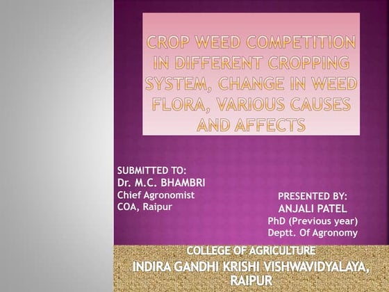 Classification of weeds | PDF