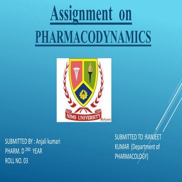 pharmacodynamics with diagram in simple | PPTX