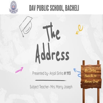 The Address | Summary | Marga Minco | Snapshot | Class 11 CBSE | PDF
