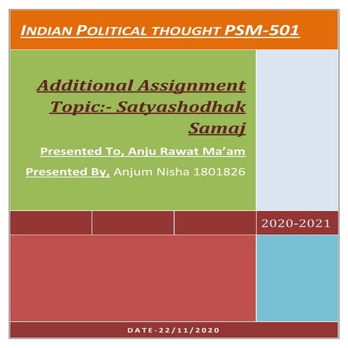 Satyashodhak Samaj | PDF