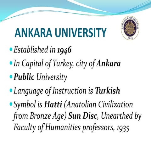 Ankara Presentation | PPTX