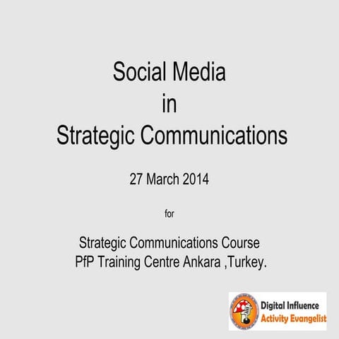 Turkish PfP Social Media and STRATCOM | PPT