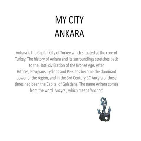 Capital City Ankara | PPTX