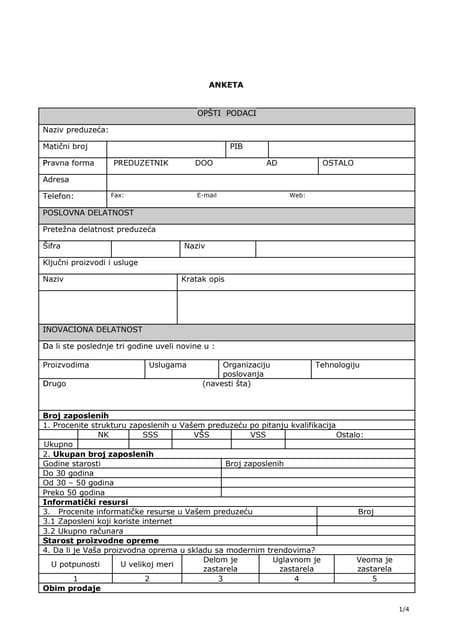 Formular za prijavu ravna | DOC