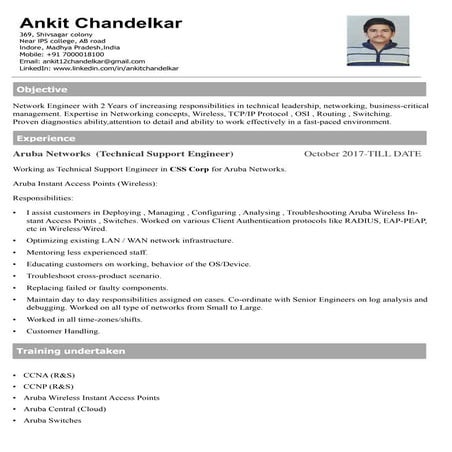Ankit chandelkar resume | PDF
