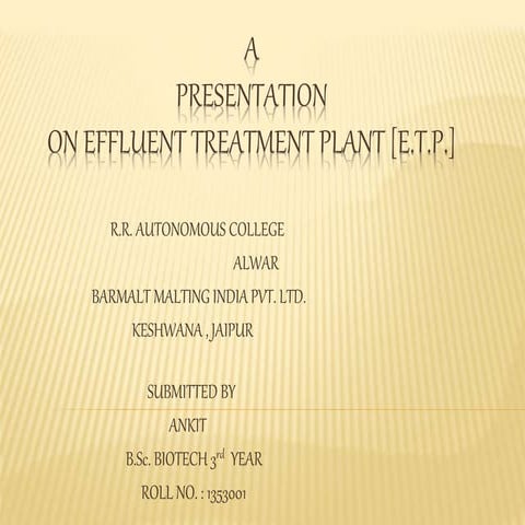 Ankit Alankar ETP | PPTX | Chemistry | Science