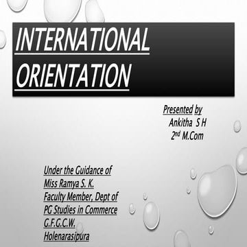 Stages of International Orientation - Ethnocentric, Polycentric ...