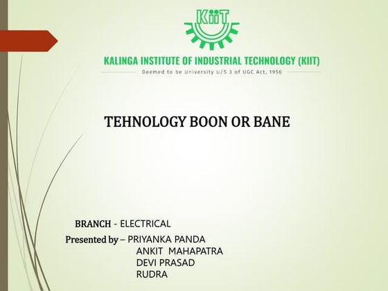 Technology Boon or Bane? | PPTX