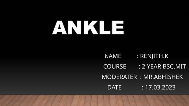 the lower limb positioning | PPTX