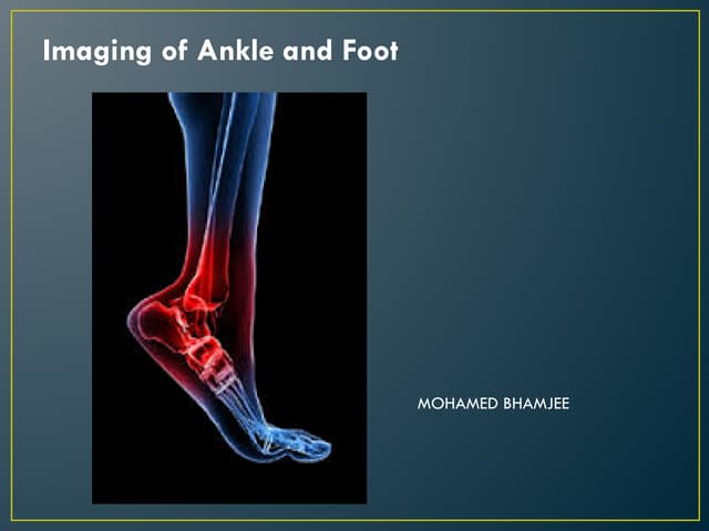 X-RAY views for foot, calcaneum, and ankle joint. | PDF