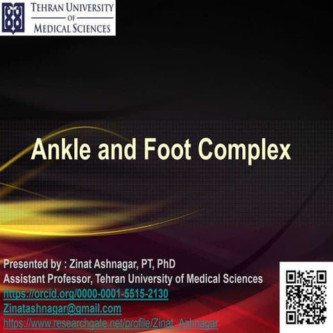 Ankle & foot Complex.session 1 | PPT