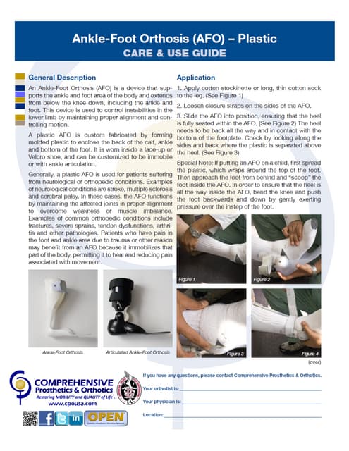Humeral Fracture Orthosis CARE AND USE GUIDE | PDF