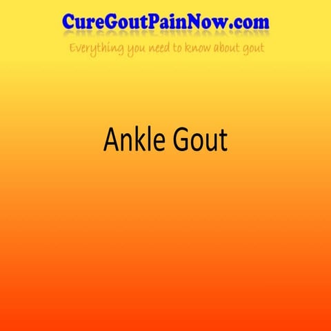 Ankle Gout | PDF