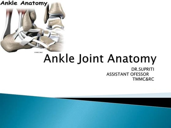 ankle joint with human ananatomy book .pptx