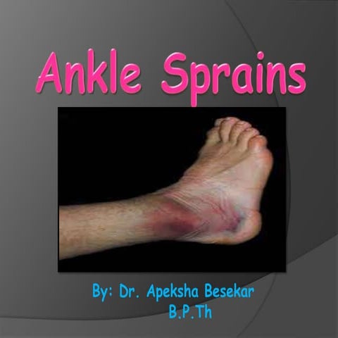 Ankle Sprains | PPTX