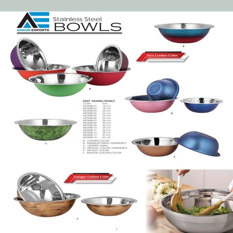 Ankur Stainless Steel items collection 2020 | PDF