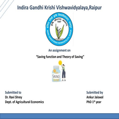 Theory of saving in Saving function.pptx