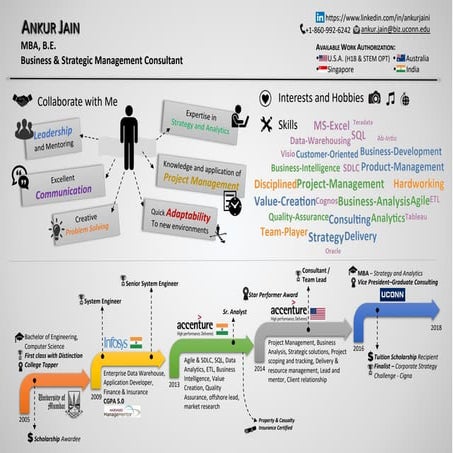 Ankur Jain Infograph Ppt