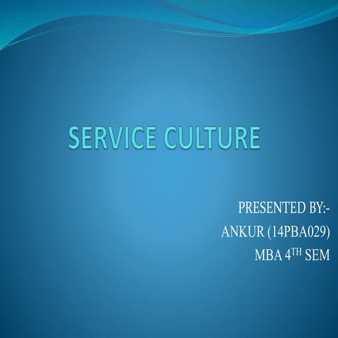 Service Culture | PPTX
