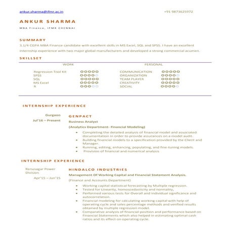 Ankur sharma (cv) | PDF