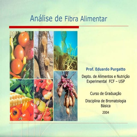 Análise de Fibra Bruta por diferentes Metodologias | PPTX