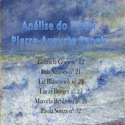 Análise de renoir(com releitura de as duas irmãs) | PPTX