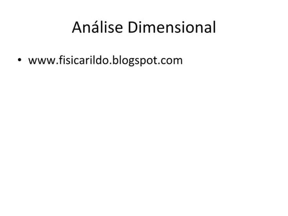 Tabela de dimensões e unidades | PDF