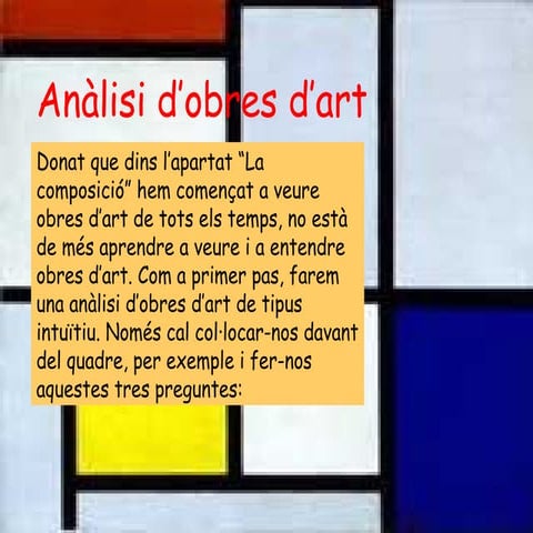 Anàlisi d'obres d'art | PPT
