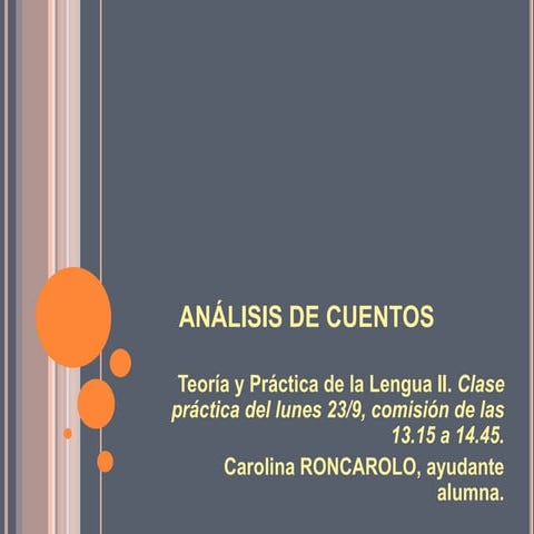 Análisis de cuentos.práctico23.8 | PPTX