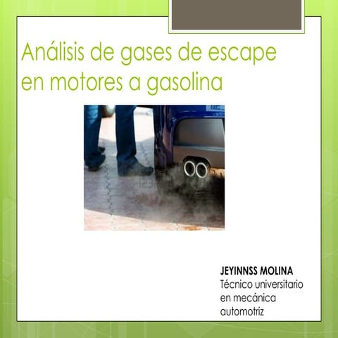 Análisis de gases de escape en motores a | PPTX