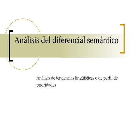 Diferencial semántico | PPTX