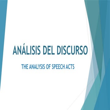Speech Discourse-University of Seville 2023/4 | PPT