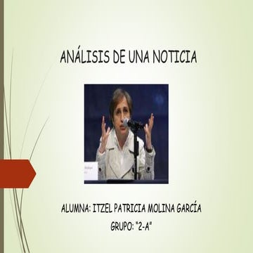 Análisis de una noticia | PPTX