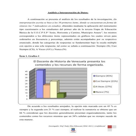 Análisis e interpretación de datos | DOCX
