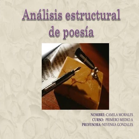 Análisis estructural de la poesia (2) | PPT