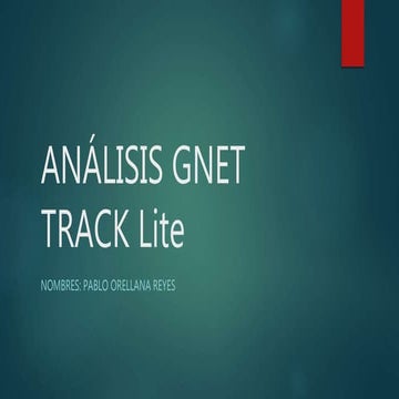ANÁLISIS GNET TRACK Lite.pptx | Tablets and E-readers | Consumer ...