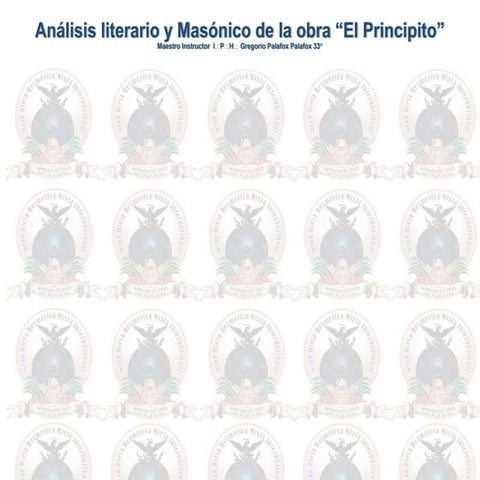 Análisis literario y Masónico de Pinocho MRGM Gregorio Palafox Palafox ...