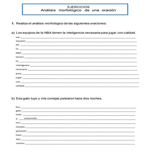 Análisis morfológico 2 | DOCX