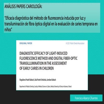 Eficacia diagnóstica del método de fluorescencia inducida por luz y ...