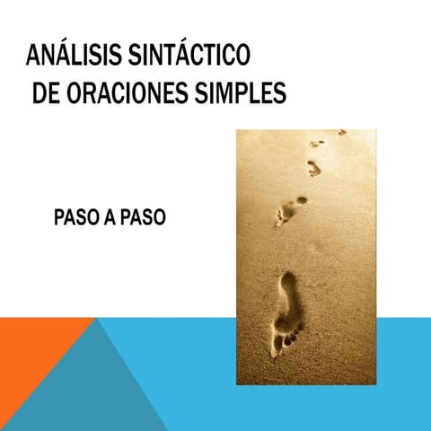 Análisis sintáctico de oraciones simples. | PPT