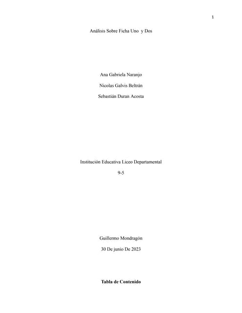 INFORME DE LAS FICHA Para Tecnología e informática | DOCX | Computing ...