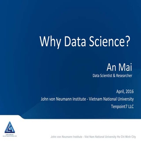 Grokking Techtalk 11 Why Data Science Ppt