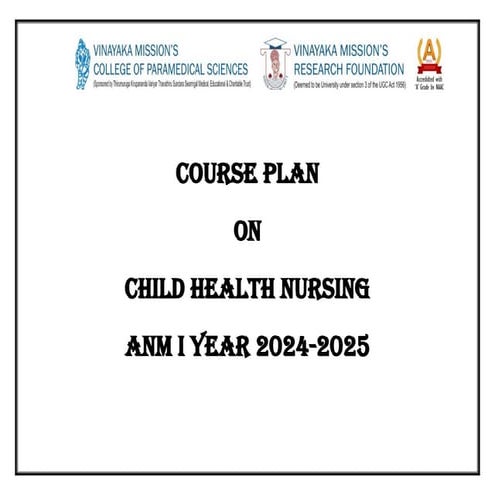 anm course plan child health nursing. CHN.docx
