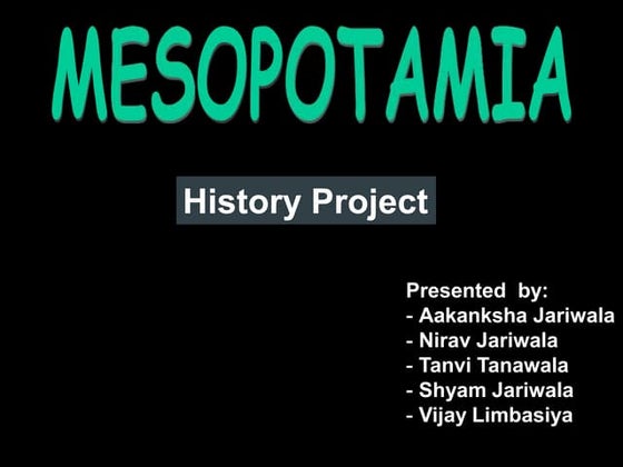 An Mesopotamia civilization | PPT