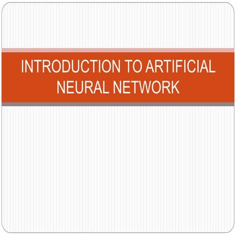 Artifical Neural Network Pptx Computer Networking Computing