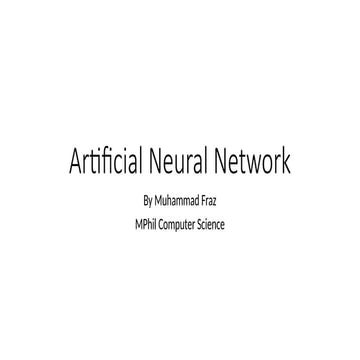 ANN lecture data mining by Muhammad faraz.pptx