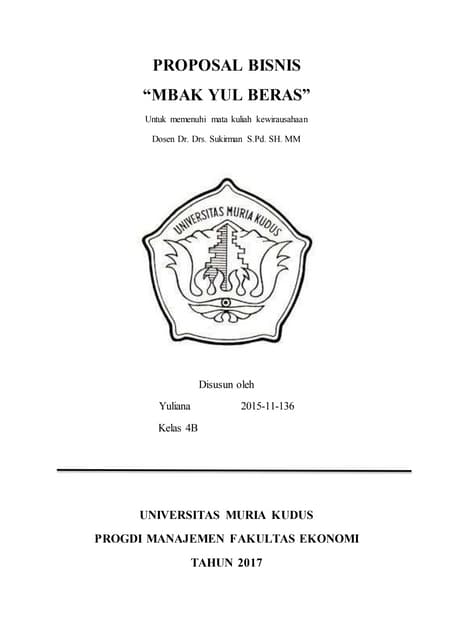 Proposal bisnis ppt | PPTX