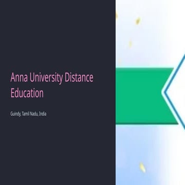 Anna-University-Distance-Education MBA Anna | PPTX