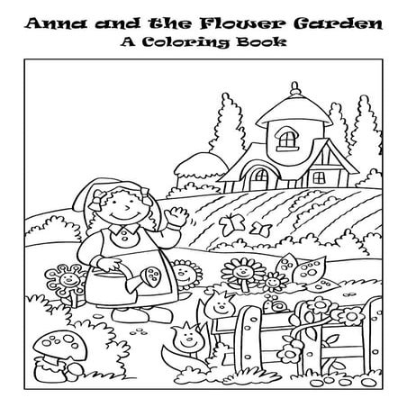 Coloring Book: Anna and the Flower Garden | PDF