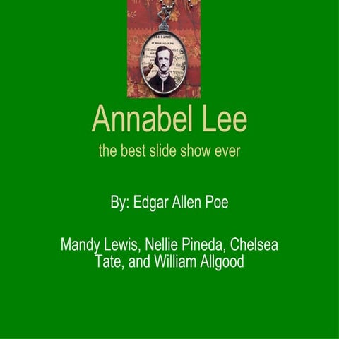 Annabel Lee | PPT | Romance | Genres